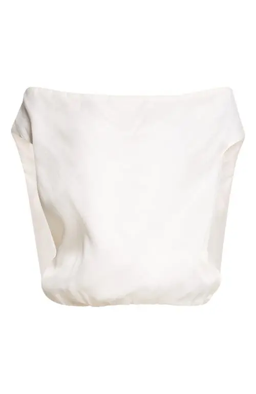 Staud Larissa Off The Shoulder Silk Top - Ivory