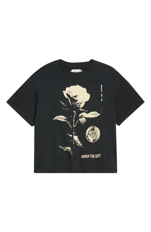 HONOR THE GIFT Rose From Concrete Cotton Graphic T-shirt