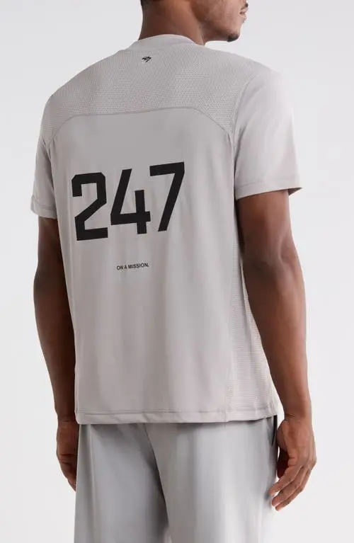 REPRESENT 247 Numbers Performance T-shirt - Ash Grey