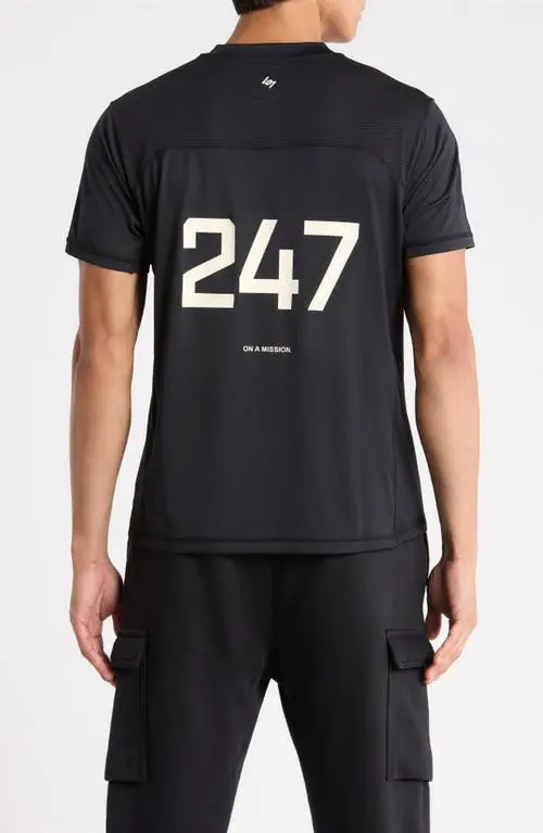 REPRESENT 247 Numbers Performance T-shirt - Jet Black