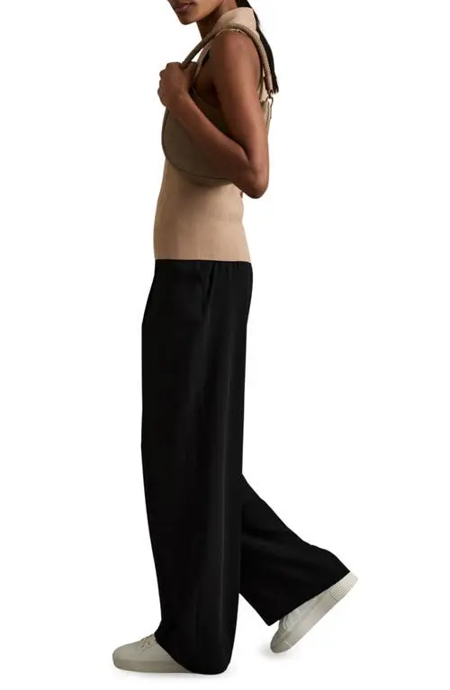 REISS Eden Pleated Wide Leg Pants