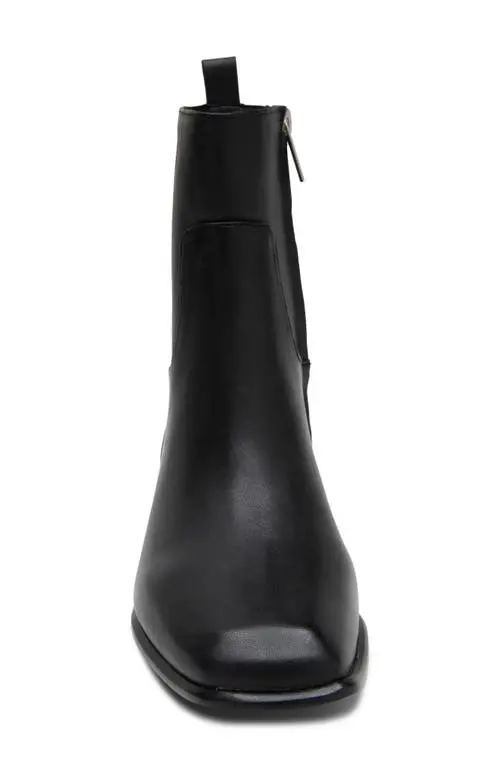 Steve Madden Birdette Leather Boot - Black Leather