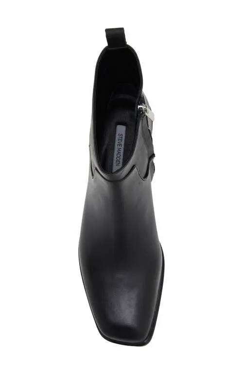 Steve Madden Birdette Leather Boot - Black Leather