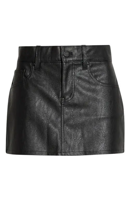 DAZE Fever Faux Leather Miniskirt
