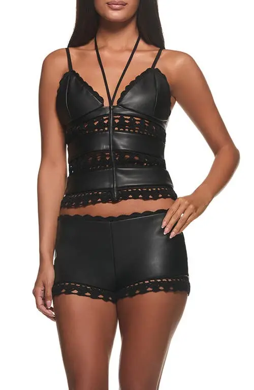 I.AM.GIA Zadi Faux Leather Top