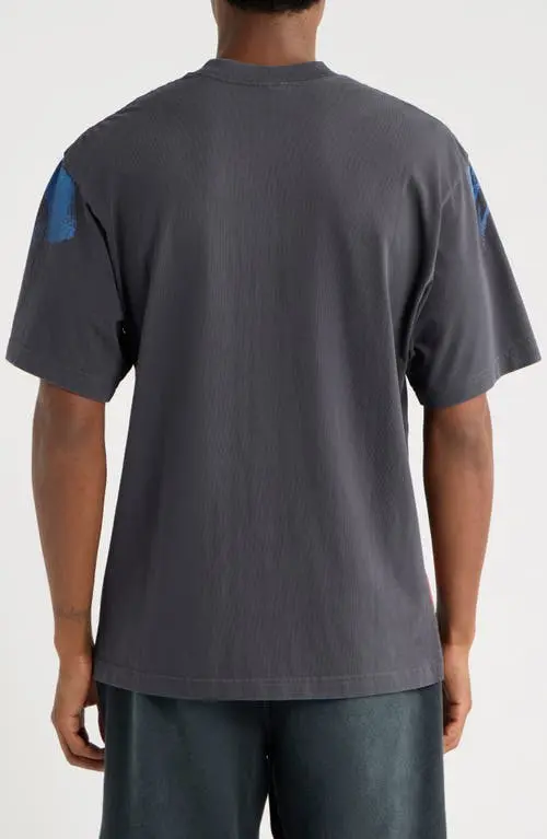 ICECREAM Pomegranate Cotton Graphic T-shirt - Black