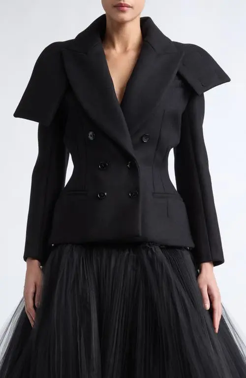 Matieres Fecales Brigitte Wool Blend Blazer - Black