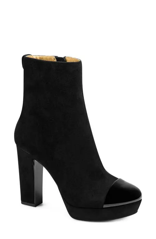 Donna Karan New York Sullivan Peep Toe Platform Bootie - Black