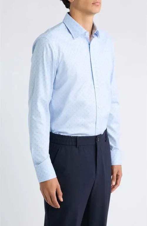 BOSS Hank Slim Fit Stretch Pattern Shirt