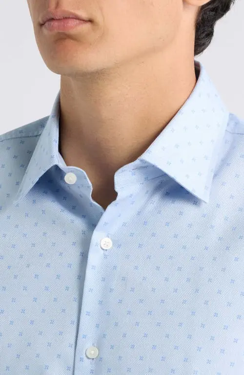 BOSS Hank Slim Fit Stretch Pattern Shirt