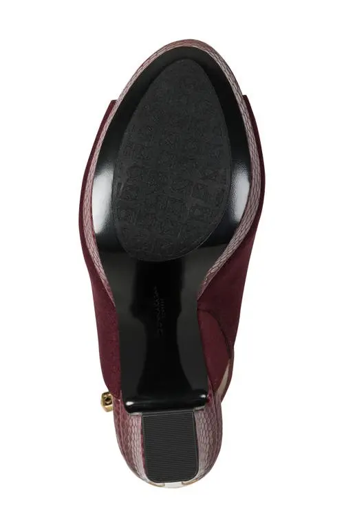 Donna Karan New York Serenity Slingback Platform Sandal - Blk Cherry