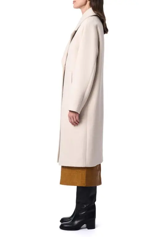 Bernardo Relaxed Wool Alpaca Blend Coat - Putty