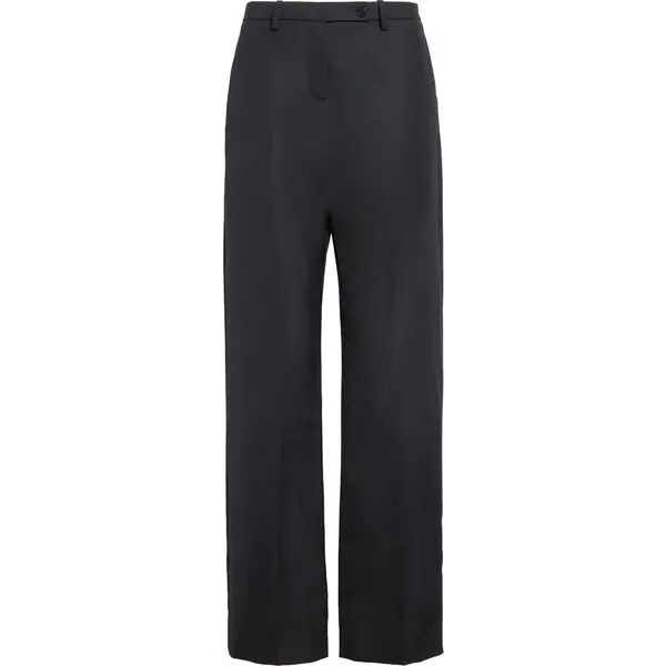 Khaite Hunter Straight Leg Virgin Wool Pants