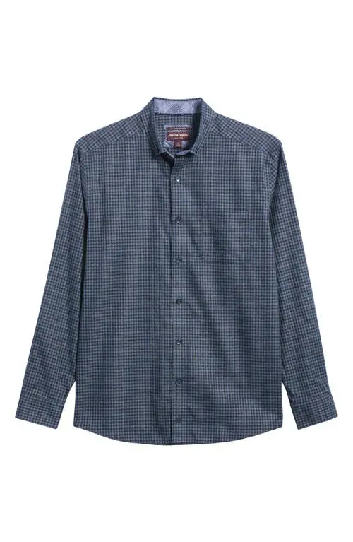 Johnston & Murphy Ovation Grid Non-iron Cotton Button-up Shirt