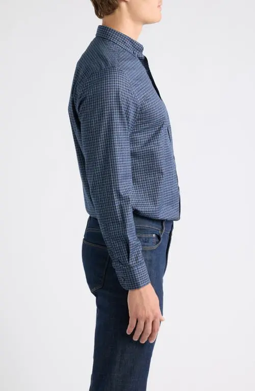 Johnston & Murphy Ovation Grid Non-iron Cotton Button-up Shirt