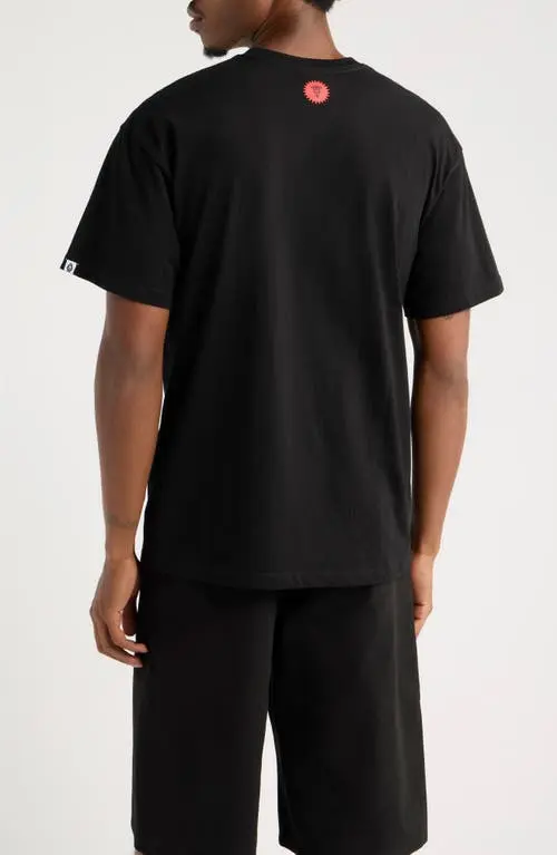 ICECREAM Rose Graphic T-shirt - Black