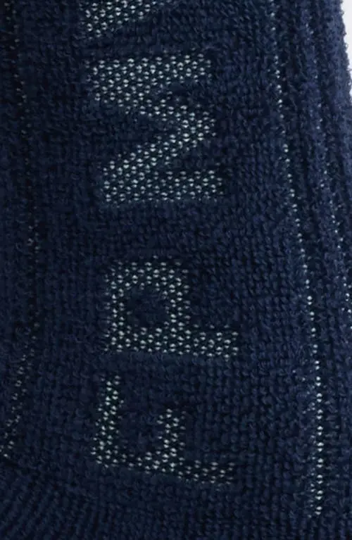 Free People Recovery Cotton Blend Terry Crew Socks - Midnight