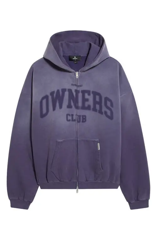 REPRESENT Owners Club Graphic Full Zip Hoodie