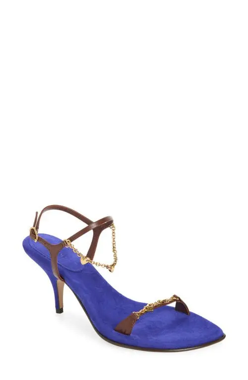 Chloé Zia Chain Drape Sandal - Olympic Blue