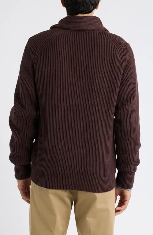 ROWING BLAZERS Cotton Fisherman Shawl Cardigan