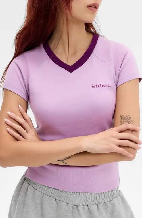 IETS FRANS V-neck Baby T-shirt - Pink
