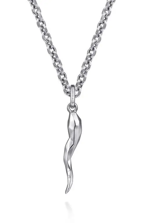 GABRIEL & CO. Facets Italian Horn Pendant Necklace