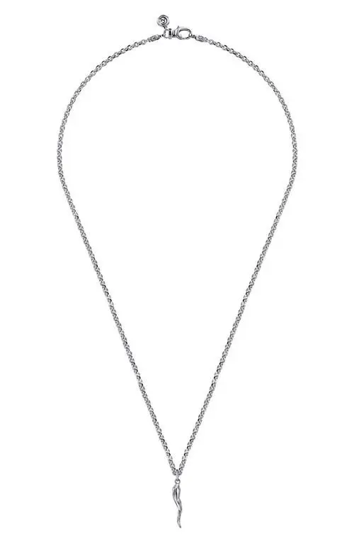 GABRIEL & CO. Facets Italian Horn Pendant Necklace