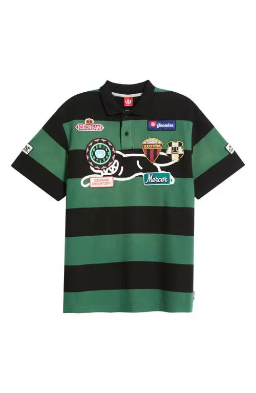 ICECREAM Tamarind Stripe Polo - Black