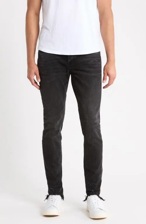 PURPLE BRAND High Contrast Bling Skinny Jeans - Black