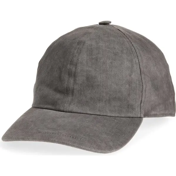 Rick Owens Denim Snapback Baseball Cap - Dark Dust