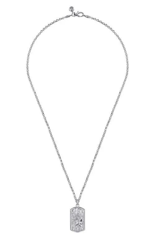 GABRIEL & CO. Modern Relics Saint Christopher Medallion Pendant Necklace