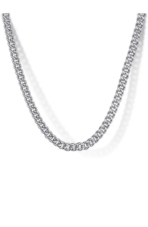 Gabriel & Co. Contemporary Curb Chain Necklace - Sterling Silver
