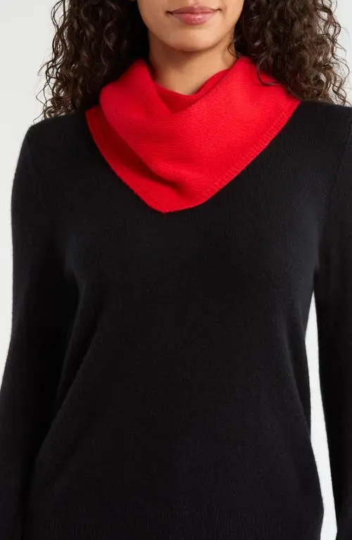 Nordstrom Wool & Cashmere Blend Triangle Scarf - Red