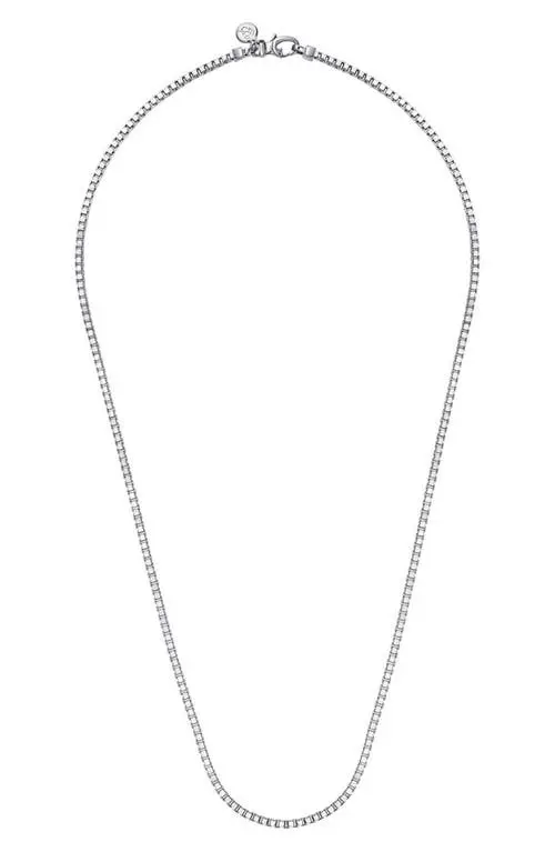 GABRIEL & CO. Facets Box Chain Necklace