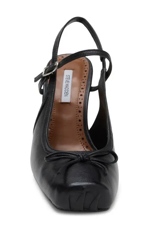 Steve Madden Elaine Slingback Pump - Black Leather