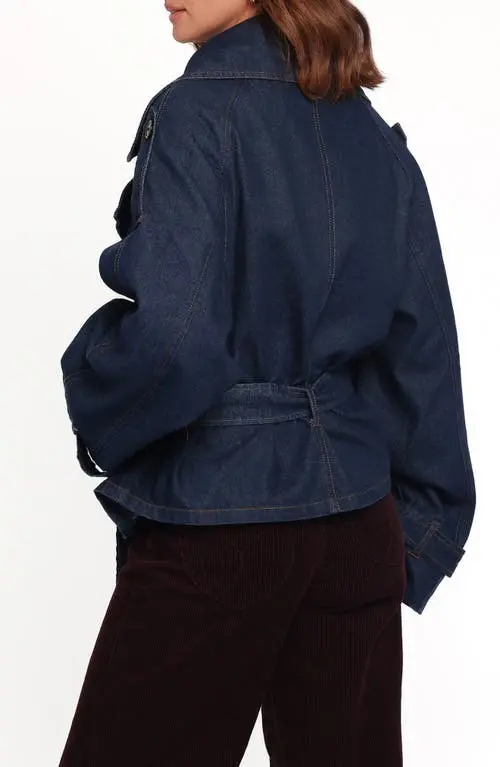 PETAL & PUP Miranda Cropped Trench Jacket