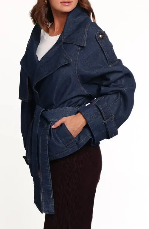 PETAL & PUP Miranda Cropped Trench Jacket