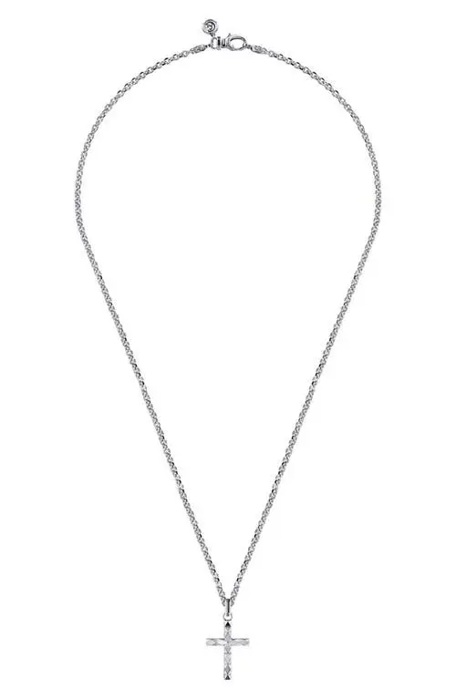 GABRIEL & CO. Facets Cross Pendant Necklace