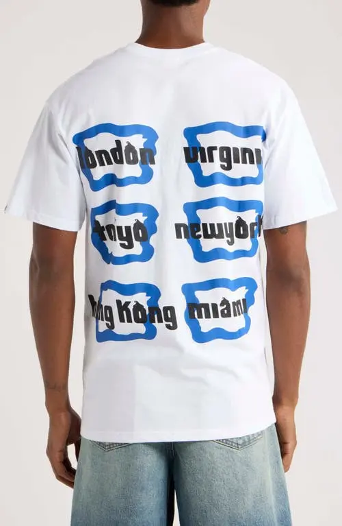 ICECREAM Root Beer Cotton Graphic T-shirt - White