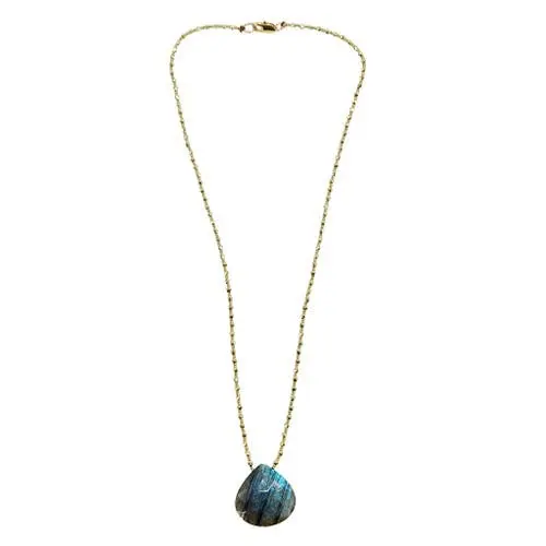 MADISON BEVERLY HILLS Gem Pendant Necklace - Blue