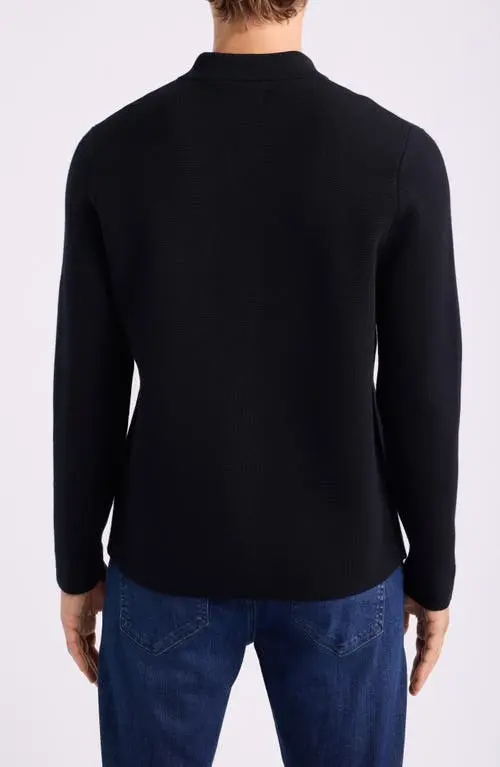 Nordstrom Merino Wool Blend Button Front Cardigan - Black