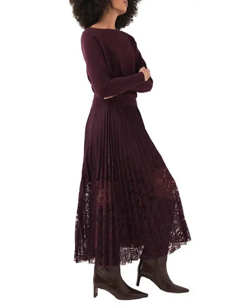 Mint Velvet Layered Lace Midi Dress