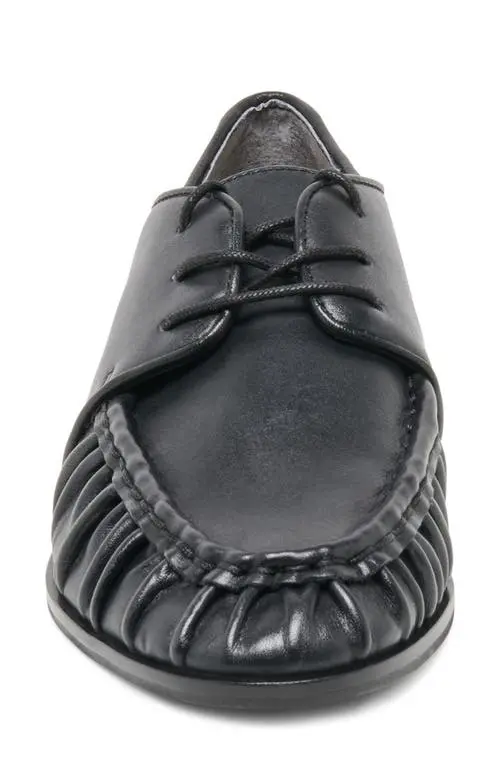 Dolce Vita Banks Lace-up Flat - Black Leather