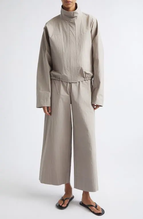 ST. AGNI Technical Wide Leg Organic Cotton Blend Pants
