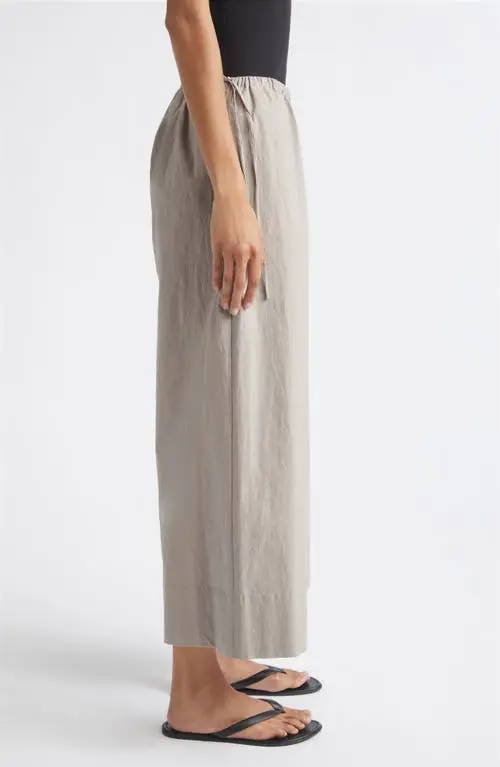 ST. AGNI Technical Wide Leg Organic Cotton Blend Pants