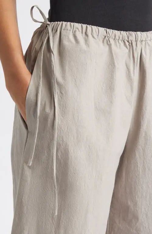 ST. AGNI Technical Wide Leg Organic Cotton Blend Pants