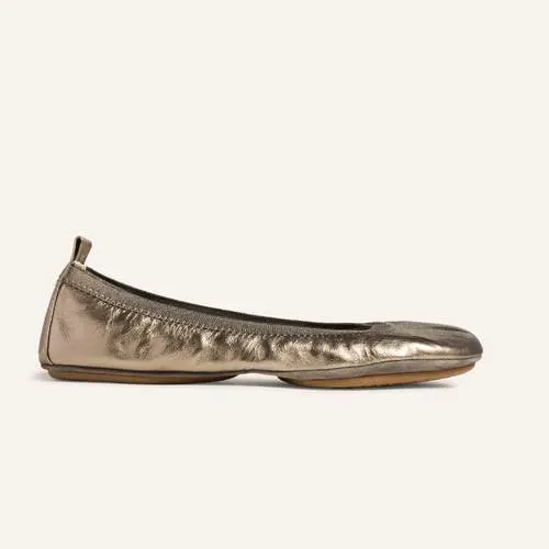 Yosi Samra Samara Foldable Ballet Flat - Pewter