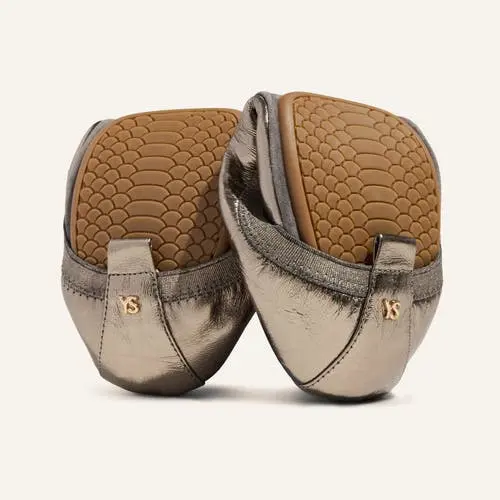Yosi Samra Samara Foldable Ballet Flat - Pewter