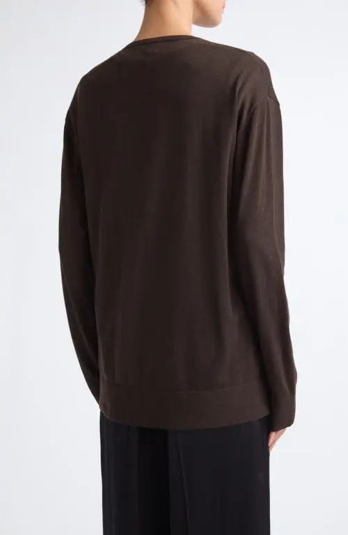 TOTEME V-neck Knit Top - Fondante