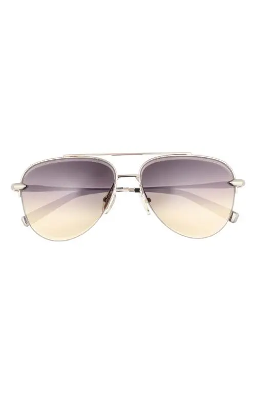 Quay High Key Gem 59mm Gradient Aviator Sunglasses